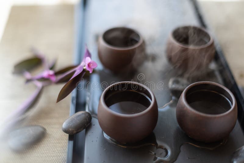 Chinese tea Set up stock image. Image of serving, drink - 172347281