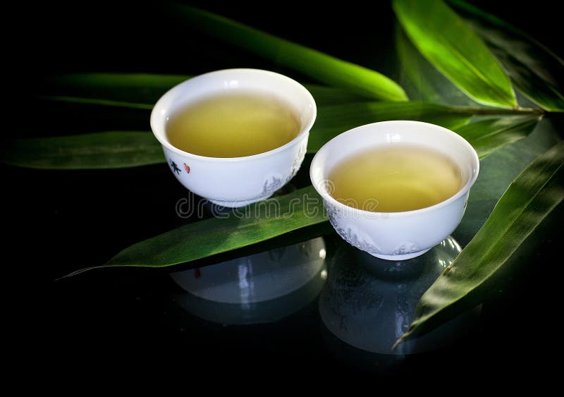 Chinese tea stock image. Image of leaves, small, cups - 49700779
