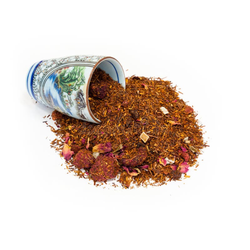 Chinese Tea Pile on a White Background Stock Image - Image of pile ...