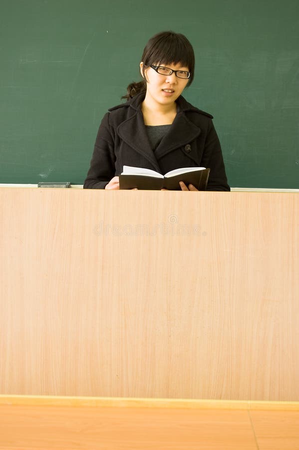 Chinese Teacher stock image. Image of chinese, women, office - 8656499