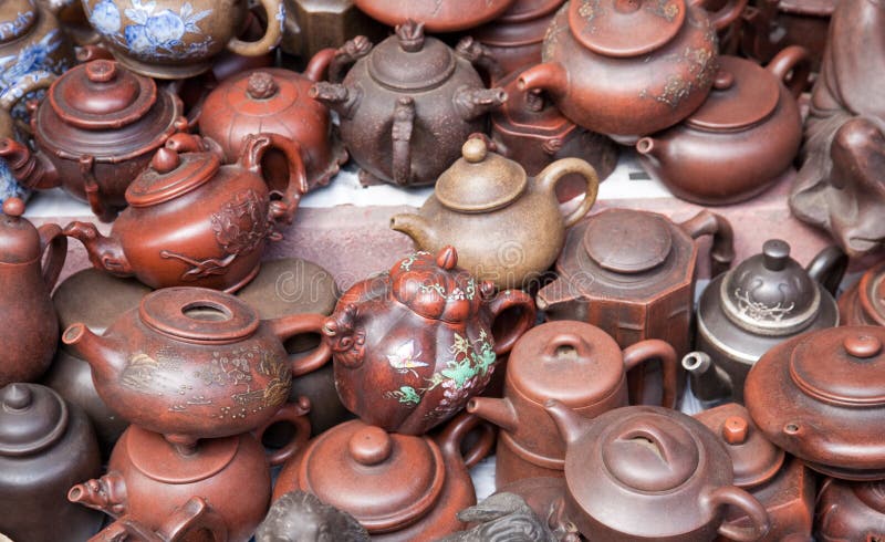 Chinese Teapots stock photo. Image of brown, multiples - 338014