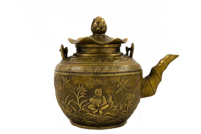 Ancient Chinese teapot stock photo. Image of drink, objects - 15289756