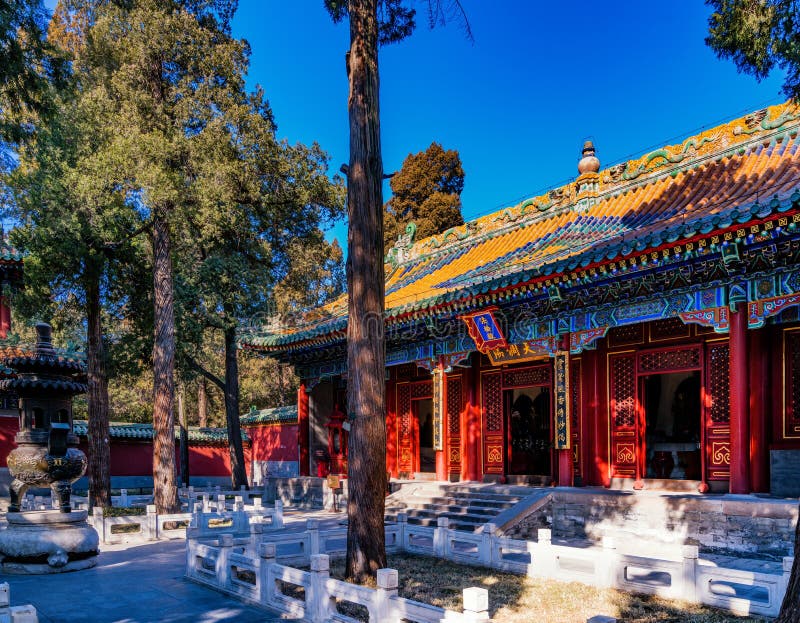 Chinese Tempel, Fuzhou, China Stock Afbeelding - Image of imperium ...