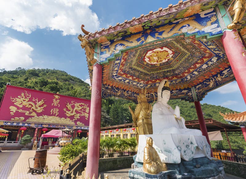 Chinese Tempel in Hong Kong, China Stock Afbeelding - Image of oosters ...