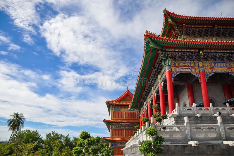 Chinese temple stock image. Image of stone, golden, decoration - 28267643