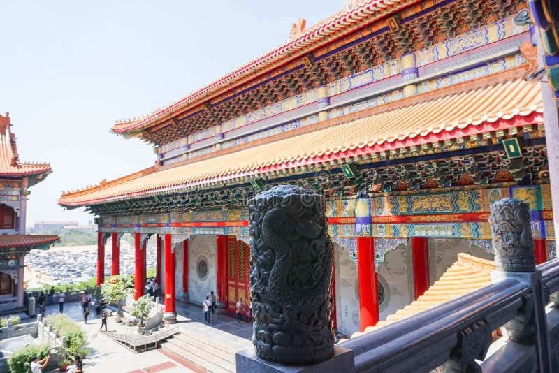Chinese Temple Architecture Design Background Editorial Photography ...