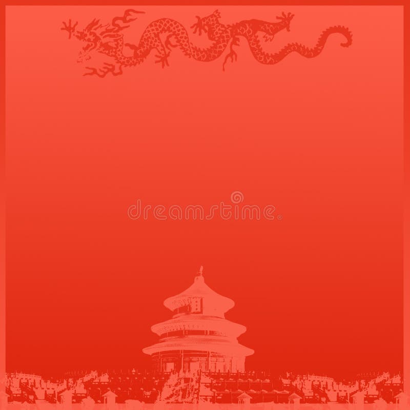 Chinese Temple Background stock illustration. Illustration of painting ...