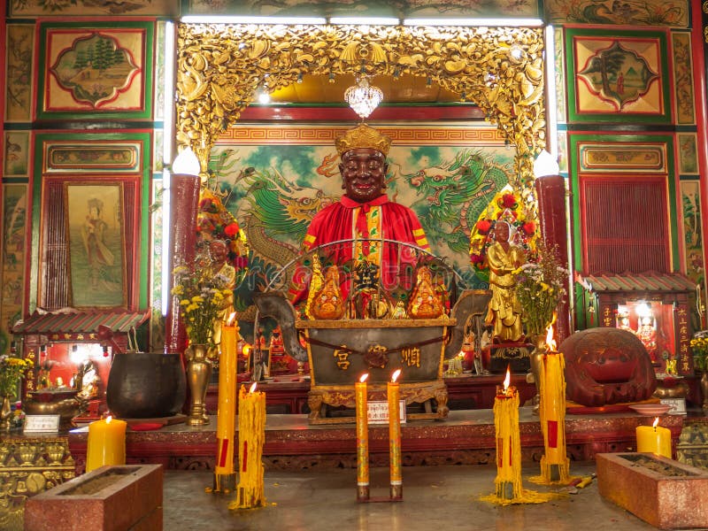 Chinese Temple in Bangkok, Thailand Stock Photo - Image of meditation ...
