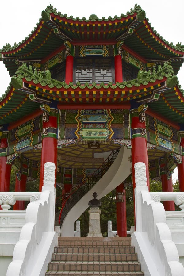 Chinese Temple building stock image. Image of windows - 4846791