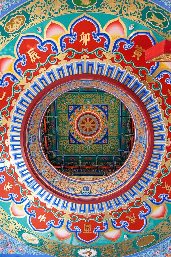 Chinese temple ceiling stock photo. Image of antique - 41751546