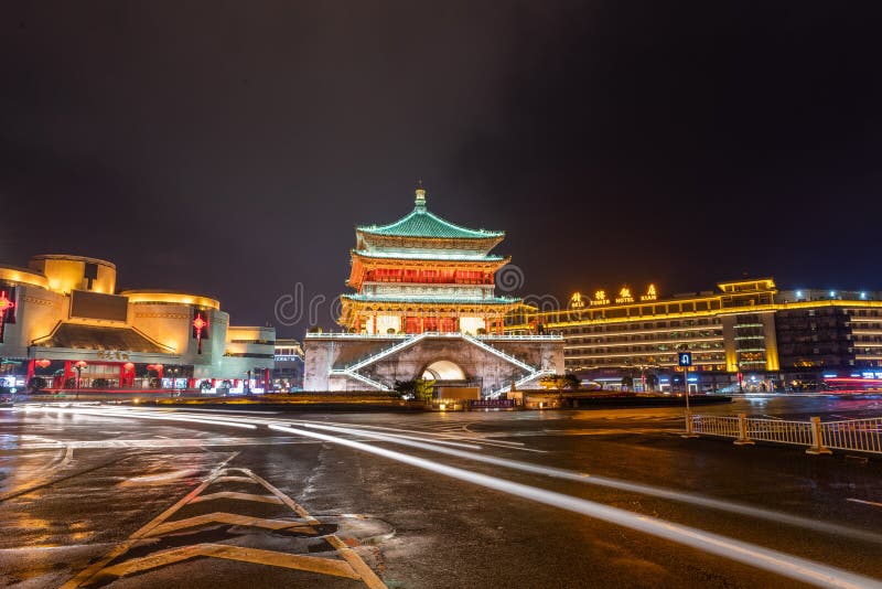 Chinese Temple Gate in Xian Editorial Photography - Image of xian ...