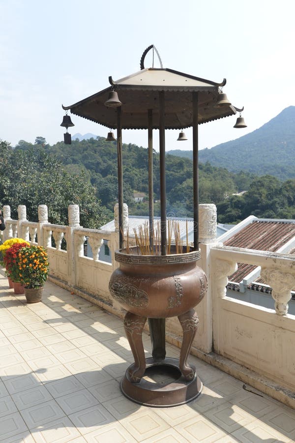Chinese Temple incense pot stock photo. Image of temple - 67006764