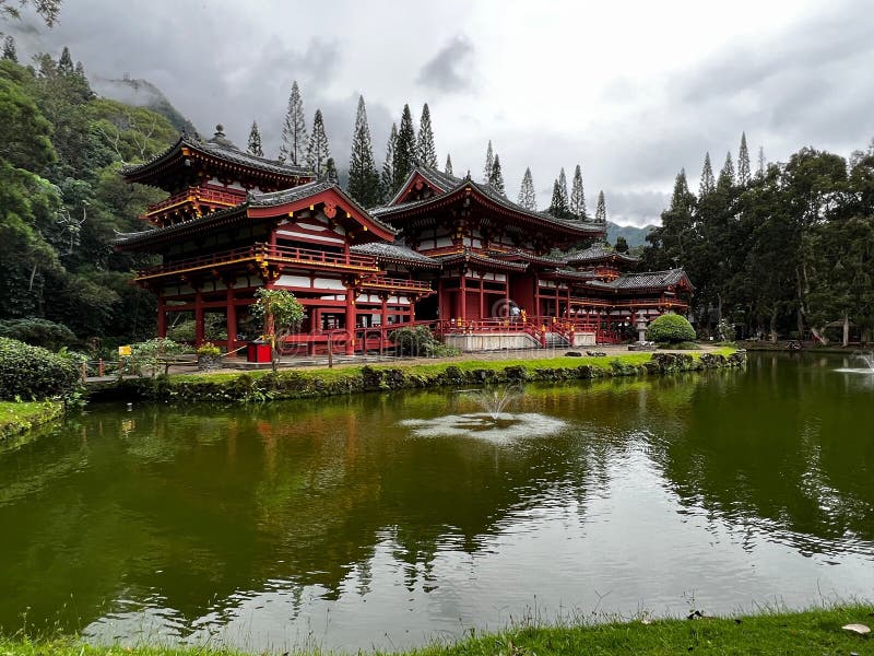Chinese Temple Near the Lake Stock Photo - Image of lake, nature: 267566536