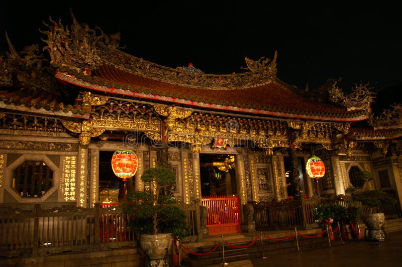 Chinese Temple Night Scene Picture. Image: 5280907