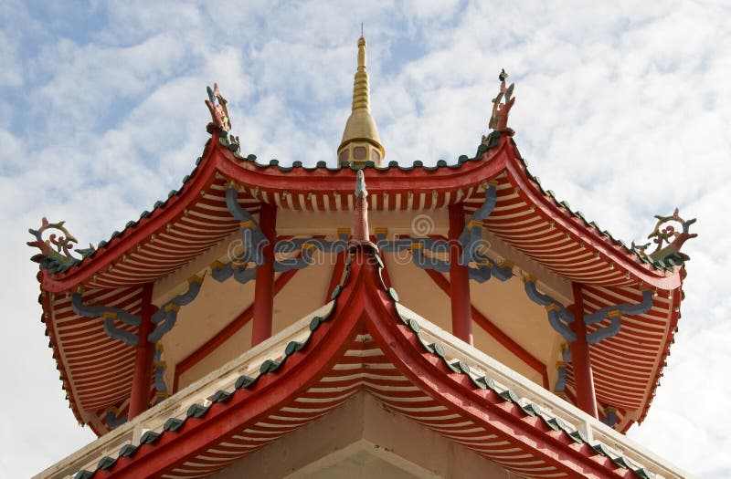 Chinese Pagoda Roof Tiles stock photo. Image of world - 28854498