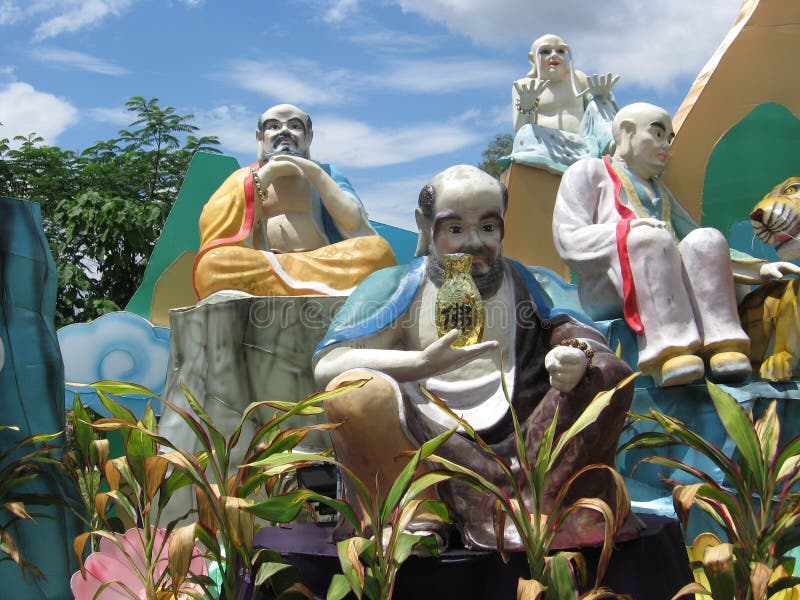 Chinese temple statue stock photo. Image of architecture - 13296720