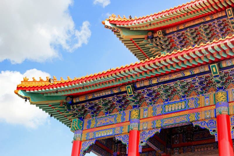 Chinese temple in Thailand stock image. Image of ancient - 31527723