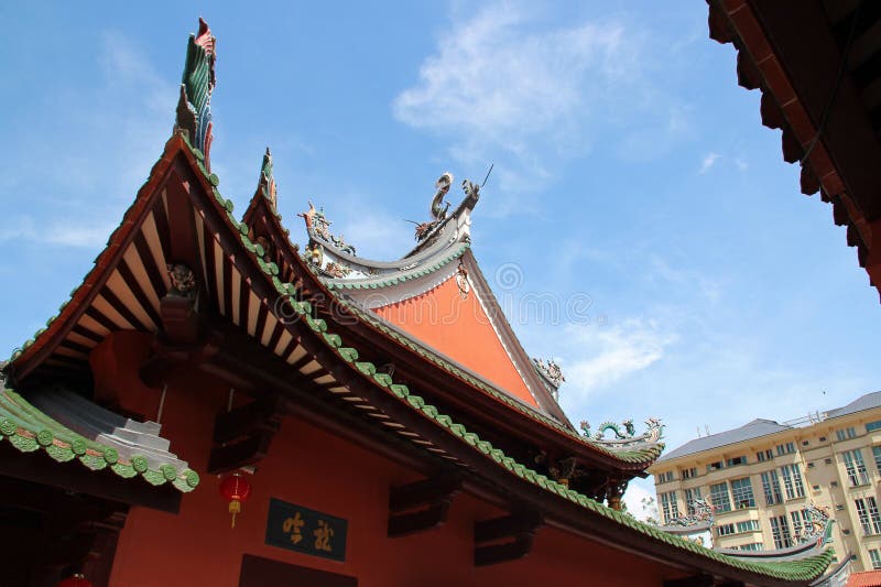 Chinese Temple (Keng Teck Whay Temple) - Singapore Stock Photo - Image ...