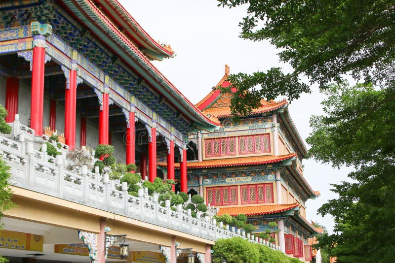 Chinese Temple and Tree Side Stock Image - Image of asian, palace: 57206445