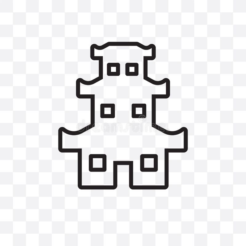 Chinese Temple Transparent Icon. Chinese Temple Symbol Design Fr Stock ...