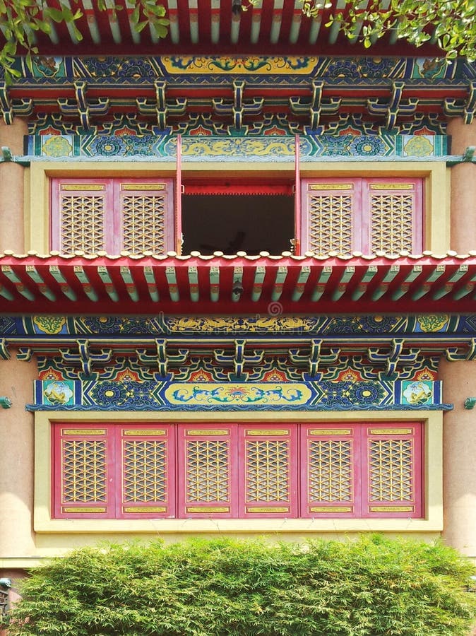 Chinese temple stock photo. Image of buddhism, lanterns - 43525994