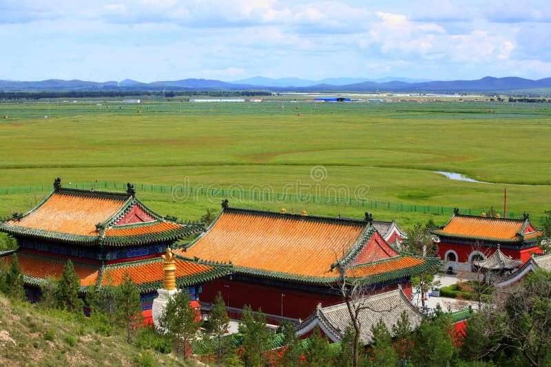 Chinese temples building stock photo. Image of sunset - 173777368