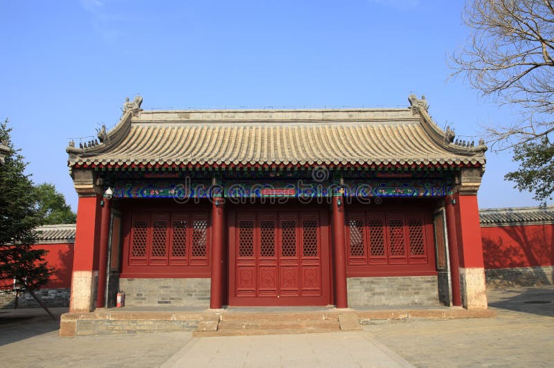 Chinese temples building stock image. Image of solemn - 139358593