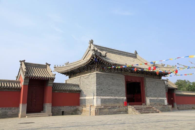 Chinese temples building stock image. Image of landscape - 43589553