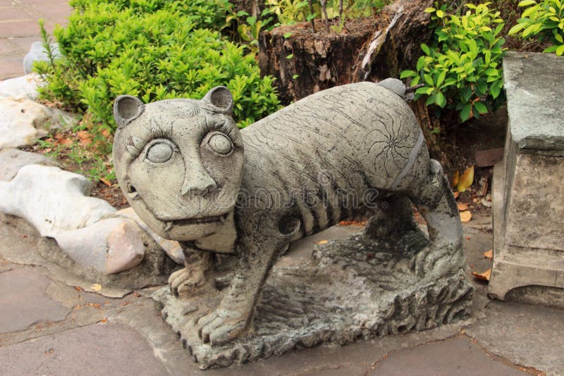 Chinese tiger statue stock image. Image of background - 43256875
