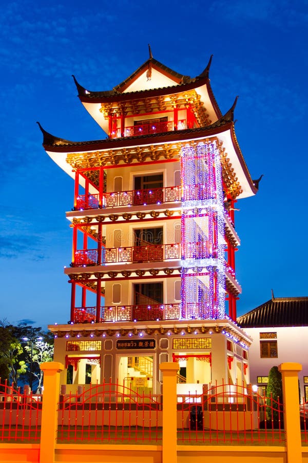 Chinese tower stock photo. Image of buddhism, chinese - 38224372