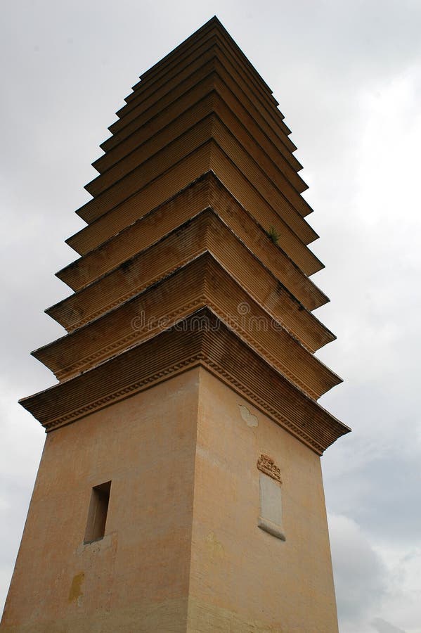 Chinese tower stock photo. Image of backround, buddha - 7105936