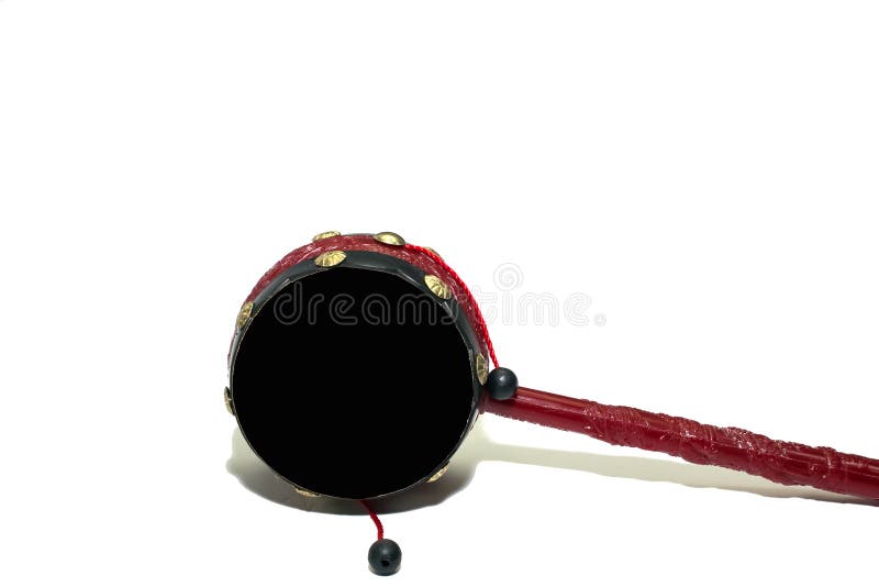 Rattle drum stock image. Image of handle, antique, beads - 34773347
