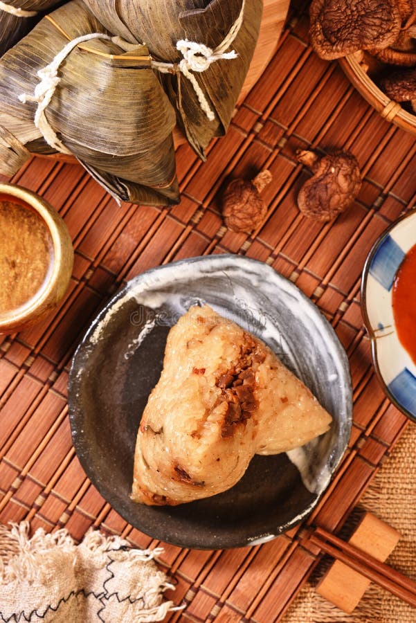 Steamed rice dumpling stock image. Image of chinese - 221185653