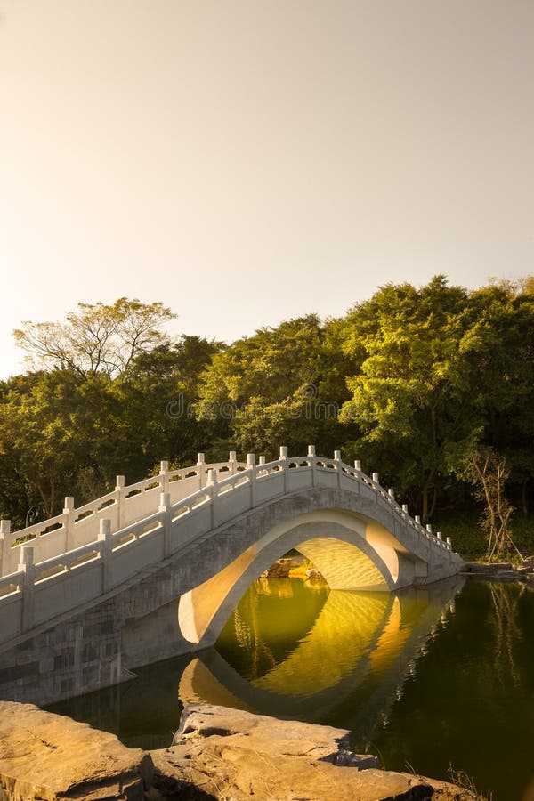 Chinese Traditional Arch Bridge Stock Photo - Image of garden ...