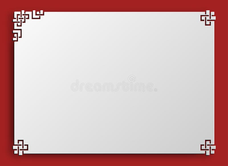 Chinese Traditional Background, the Great Wall Frame Stock Vector ...