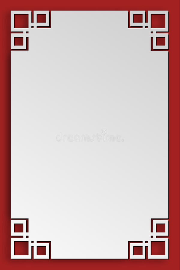 Chinese Traditional Background, the Great Wall Frame Stock Vector ...