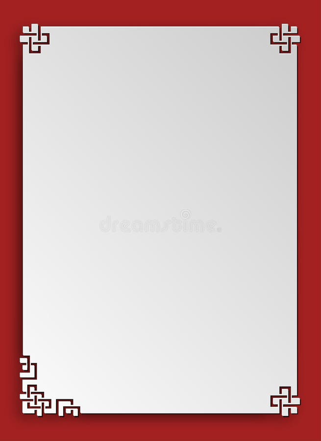 Chinese Traditional Background, the Great Wall Frame Stock Vector ...