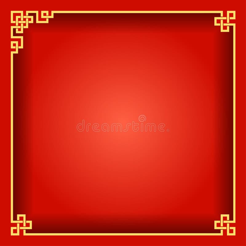 Chinese Traditional Background, the Great Wall Style Frame Stock Vector ...