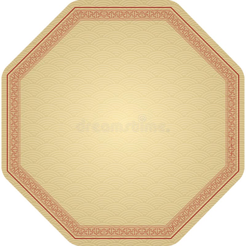 Chinese Traditional Background, the Great Wall Style Frame Stock Vector ...