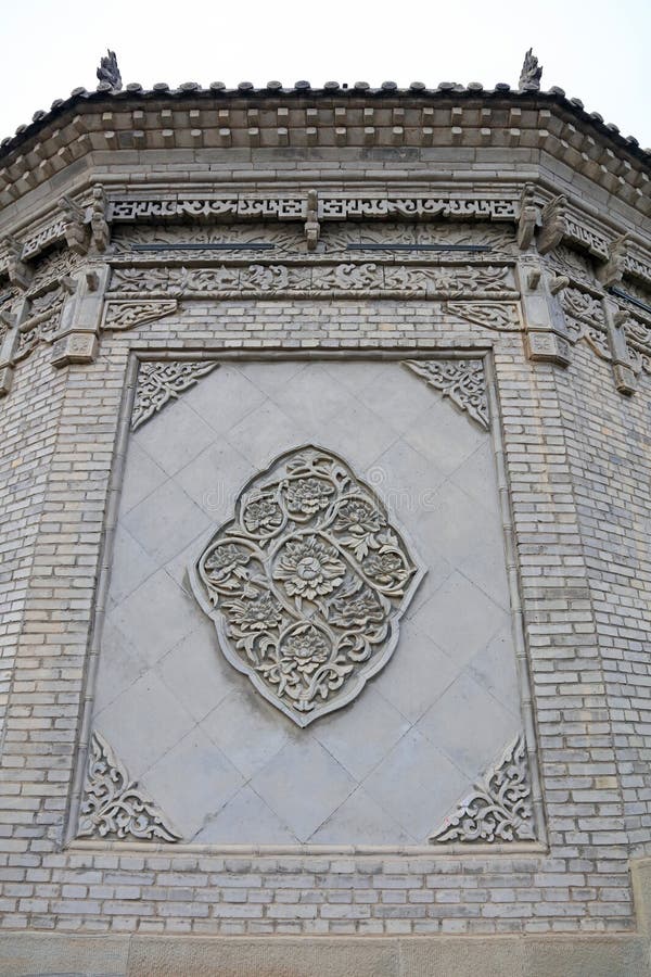 Chinese Traditional Brick Carving Art Stock Image - Image of landscape ...