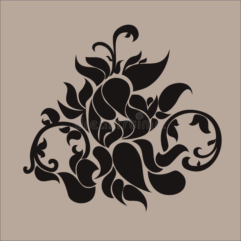 Chinese Traditional Brown Pattern Stock Vector - Illustration of ...