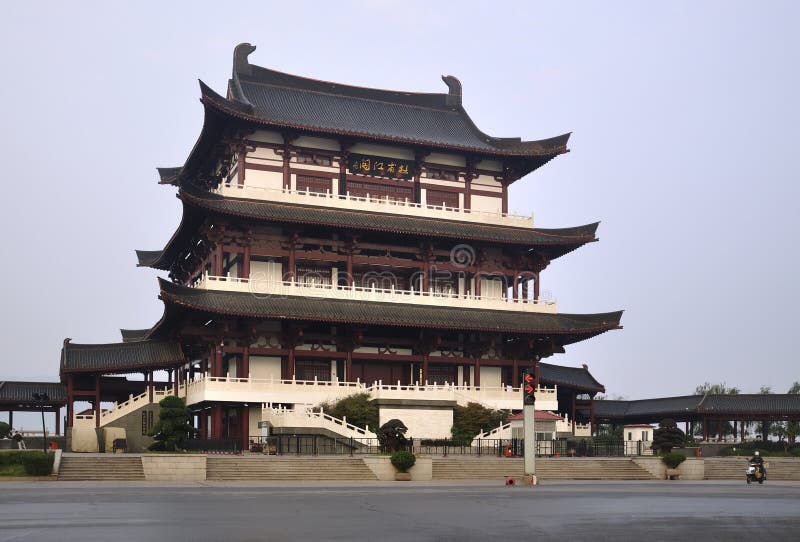 Chinese Traditional Building Editorial Image - Image of china, hunan ...