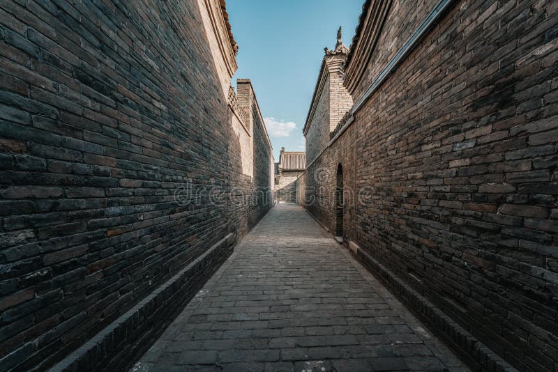 Chinese Traditional Building Stone Wall Background Stock Image - Image ...