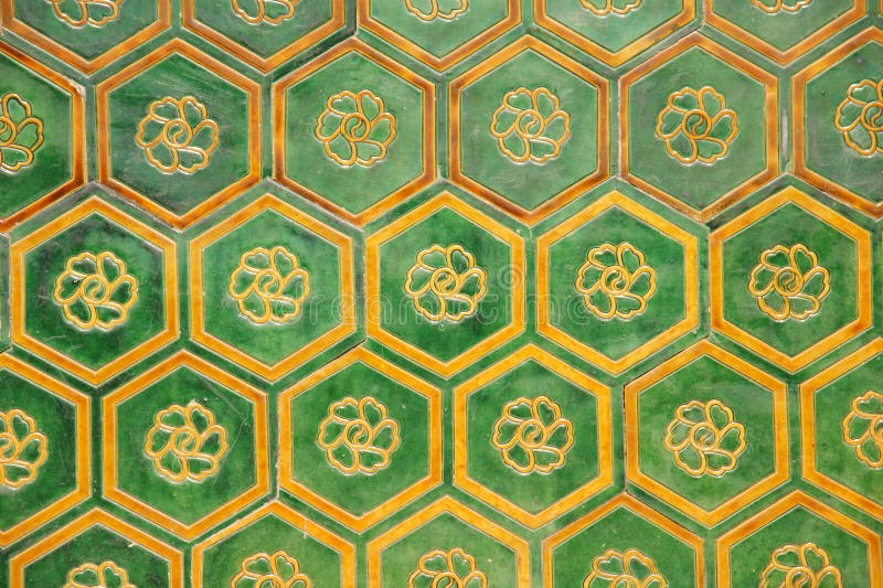 Chinese Traditional Ceramic Tile Stock Image - Image of ceramic, mosaic ...