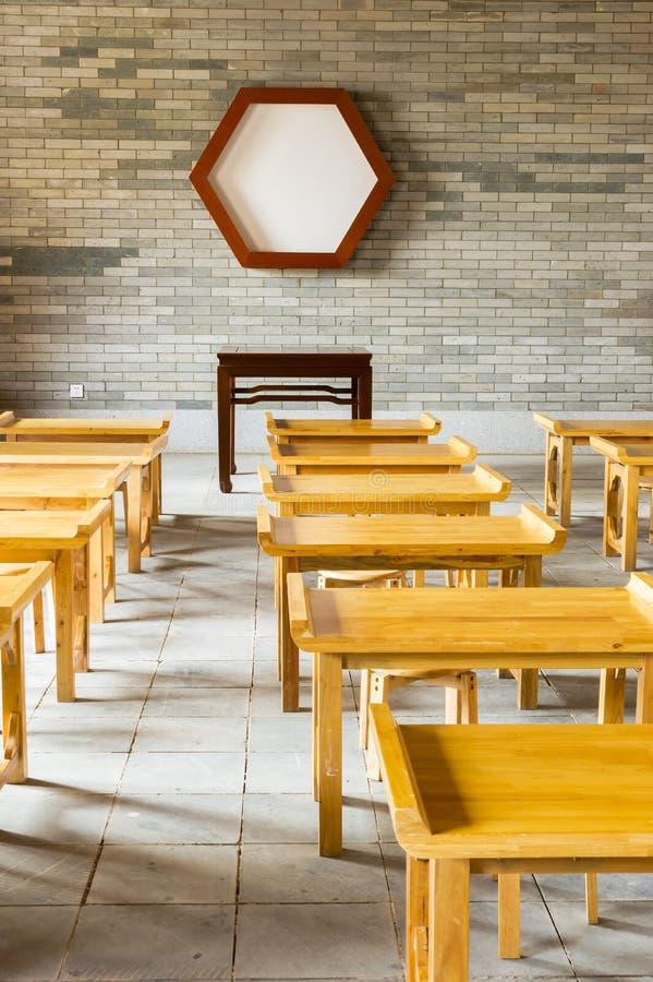 Chinese Traditional Classroom Stock Image - Image of learning ...