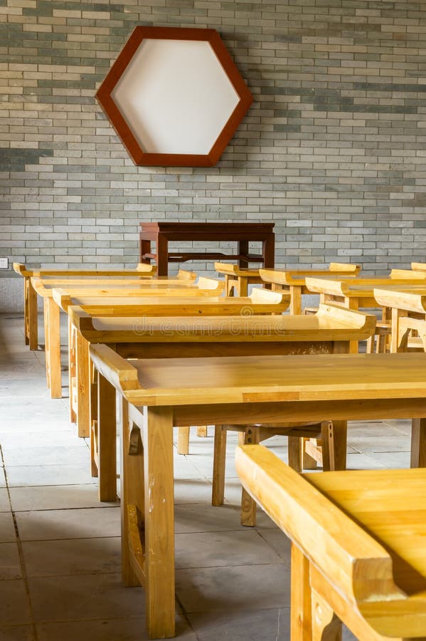 Chinese Traditional Classroom Stock Image - Image of timber, chinese ...