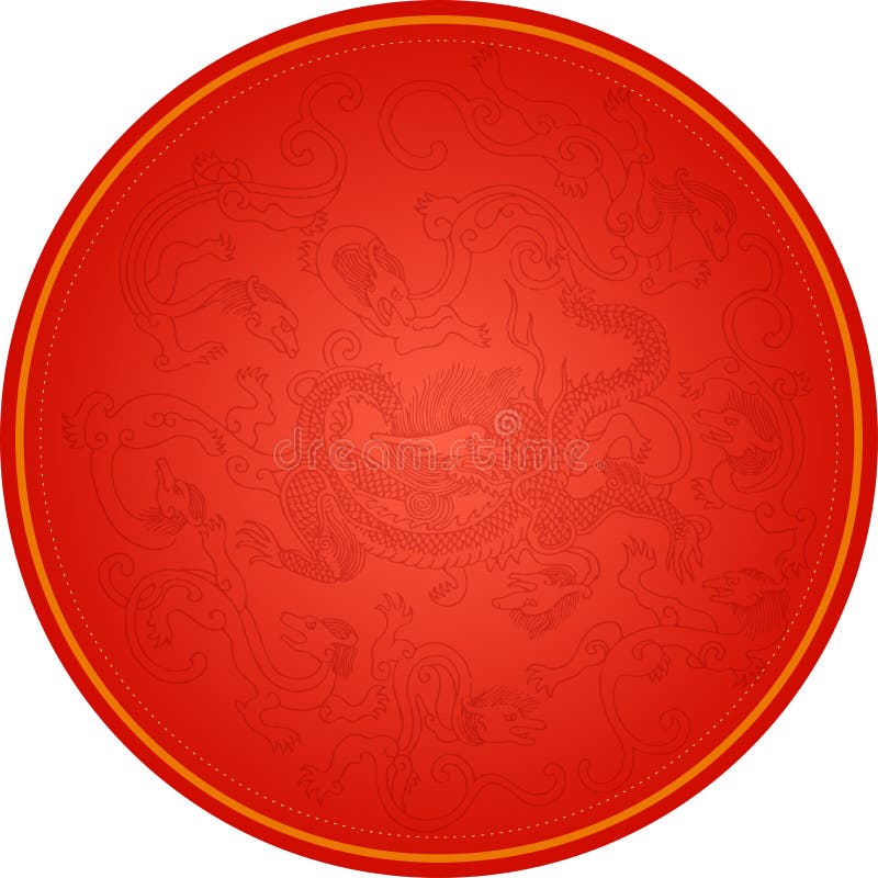 Chinese Traditional Dragon Texture Material Stock Vector - Illustration ...