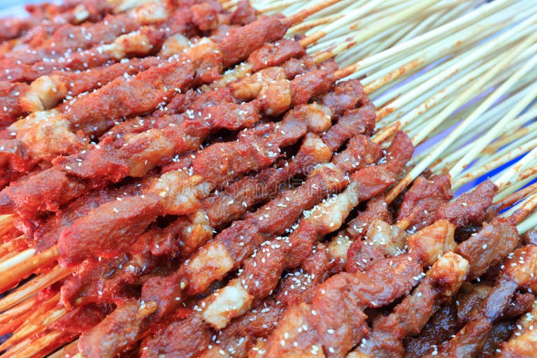 Chinese Traditional Food Mutton String Stock Photo - Image of appetite ...