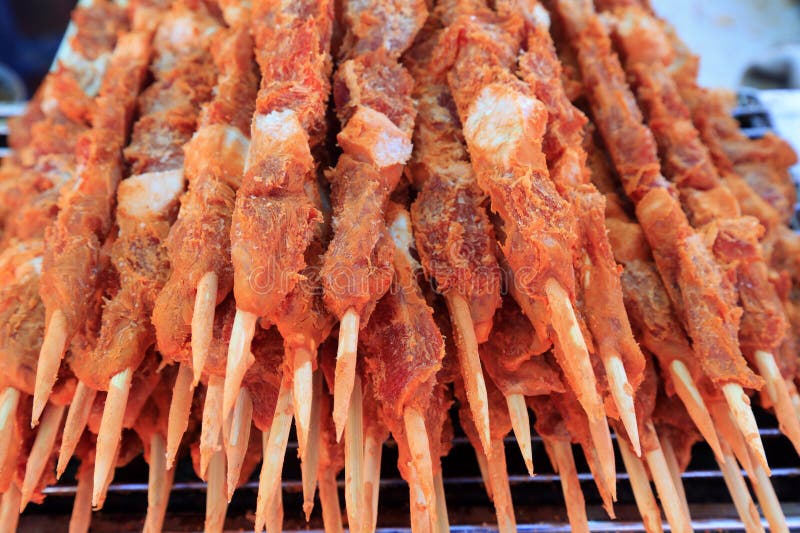 Chinese Traditional Food Mutton String Stock Photo - Image of ...