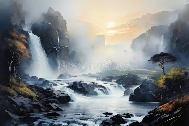 A Chinese Traditional Ink Drawing Technique. Handmade Watercolor ...